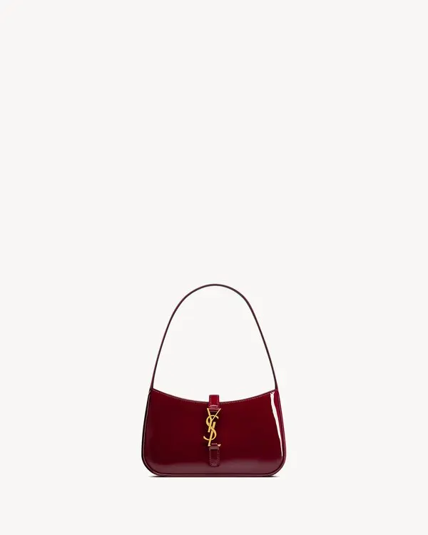 Saint Laurent Le 5 À 7 Mini Patent Leather Bag