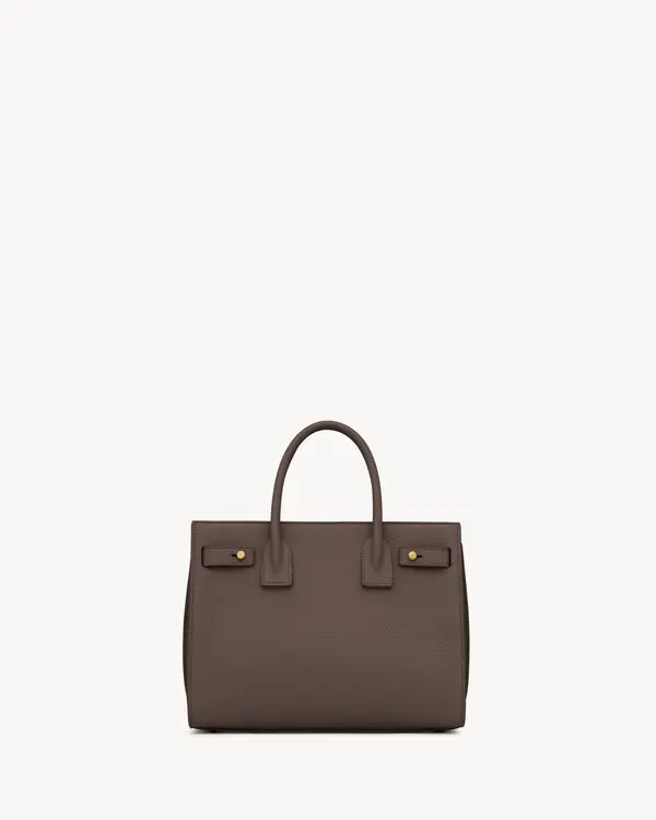 Saint Laurent Sac De Jour In Supple Grained Leather - Arabica