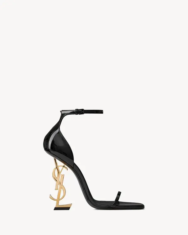 Saint Laurent Patent Leather Opyum Sandals