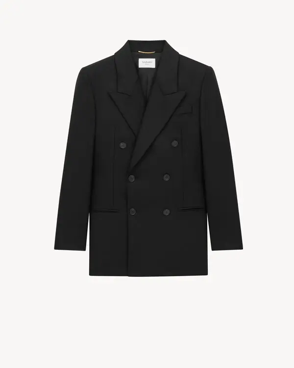 Saint Laurent Double-breasted Cashmere Jacket
