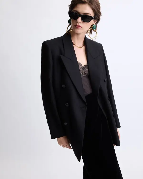 Saint Laurent Double-breasted Cashmere Jacket