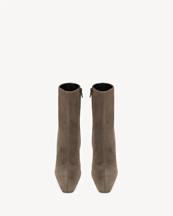 Saint Laurent Suede Ankle Boots - Mickey Grey