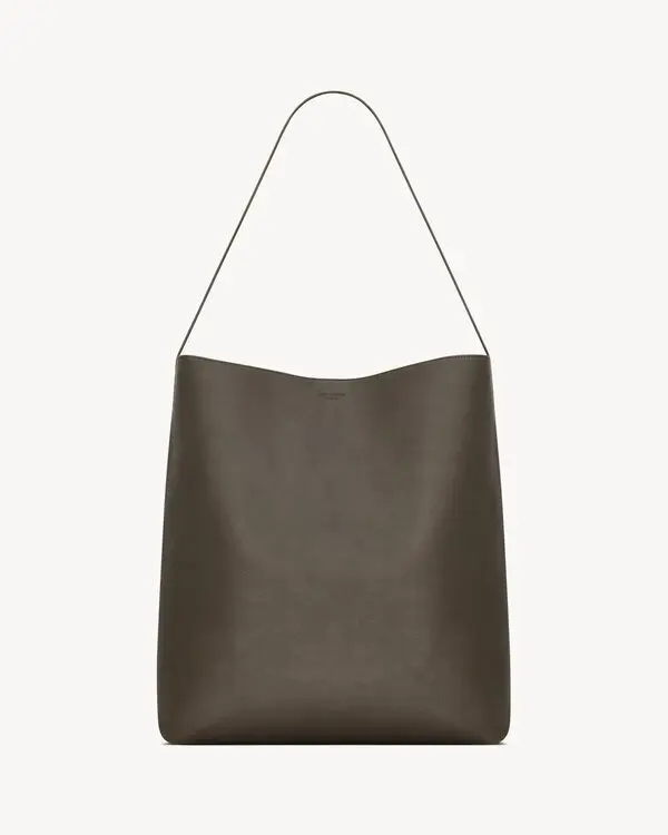 Saint Laurent Hobo Bag In Leather - Light Musk