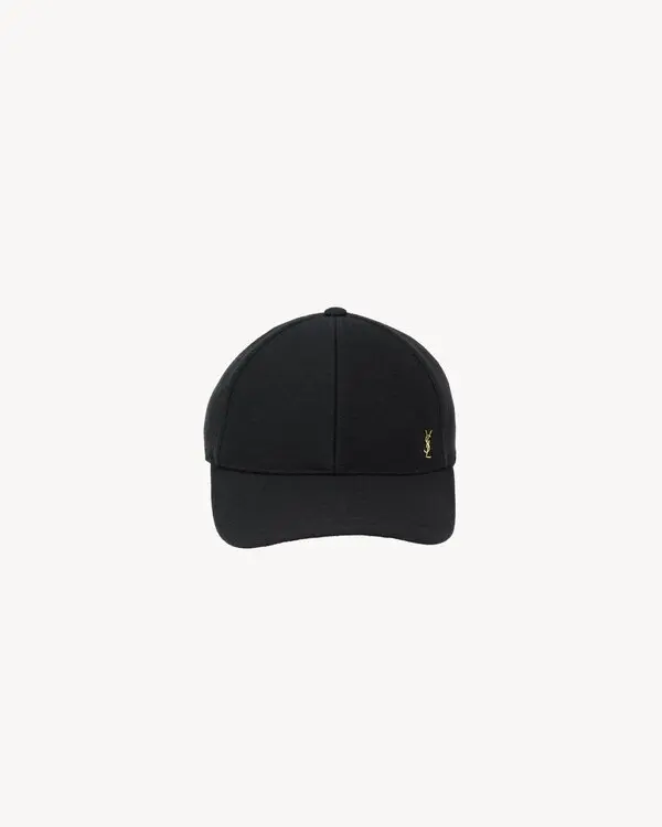 Saint Laurent Baseball Cap Cassandre In Felt