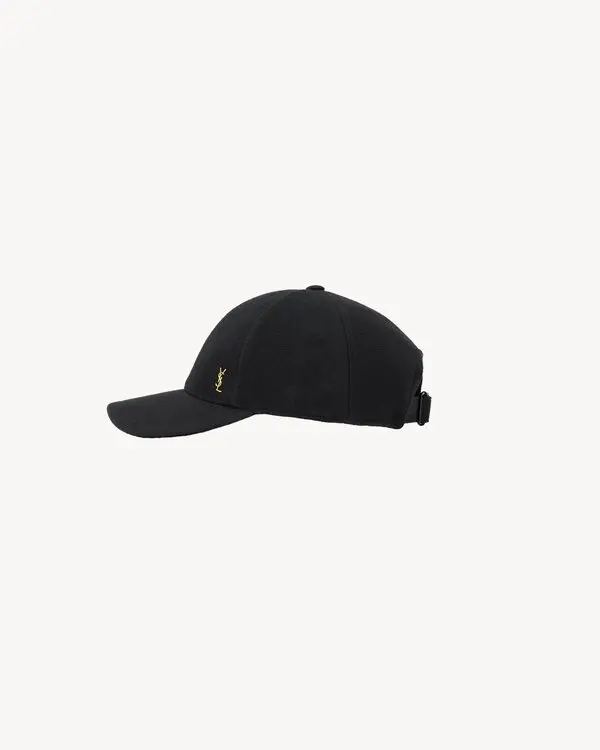 Saint Laurent Baseball Cap Cassandre In Felt