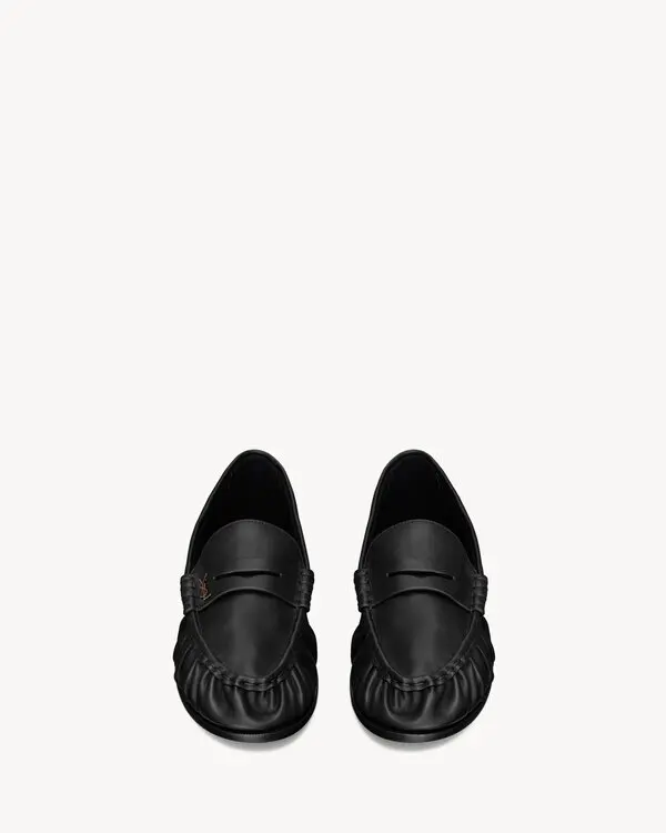 Saint Laurent Le Loafer Supple In Matte Leather - Black