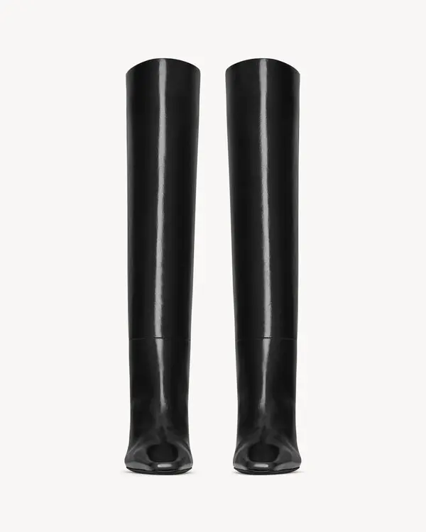 Saint Laurent Jill Boots In Smooth Leather - Black