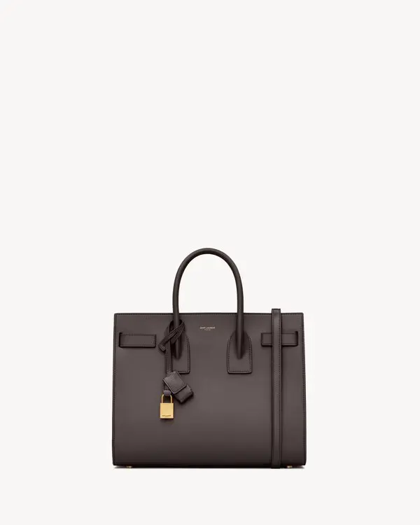 Saint Laurent Sac De Jour In Smooth Leather - Chicory Coffe