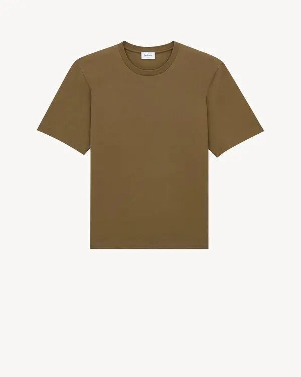 Saint Laurent Oversized Crewneck T-shirt - Vert Olive