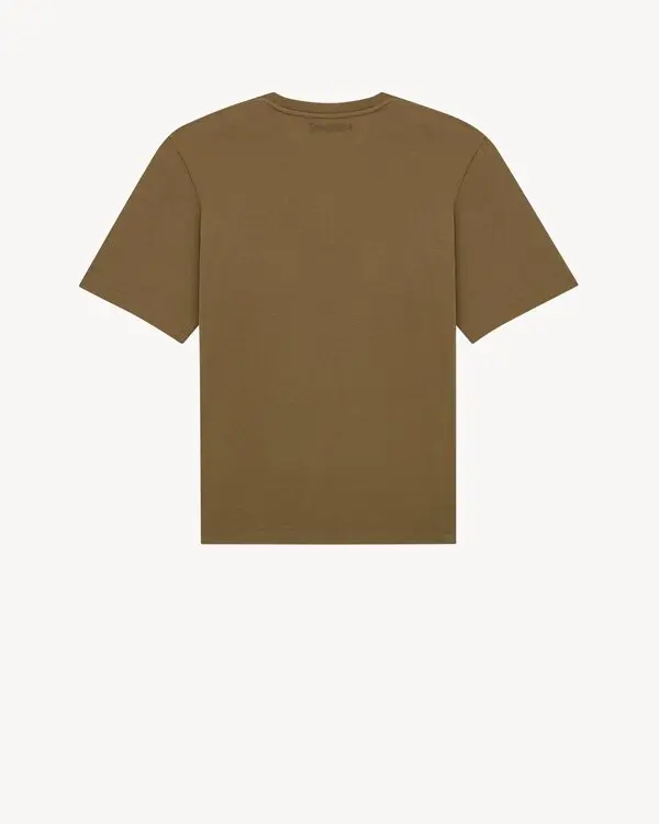 Saint Laurent Oversized Crewneck T-shirt - Vert Olive