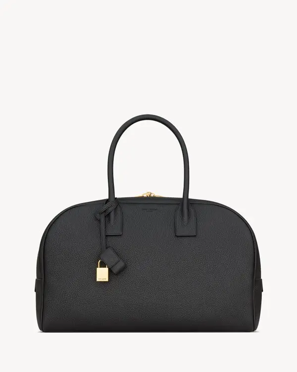 Saint Laurent Sac De Jour Boston Grained Leather Bag - Black