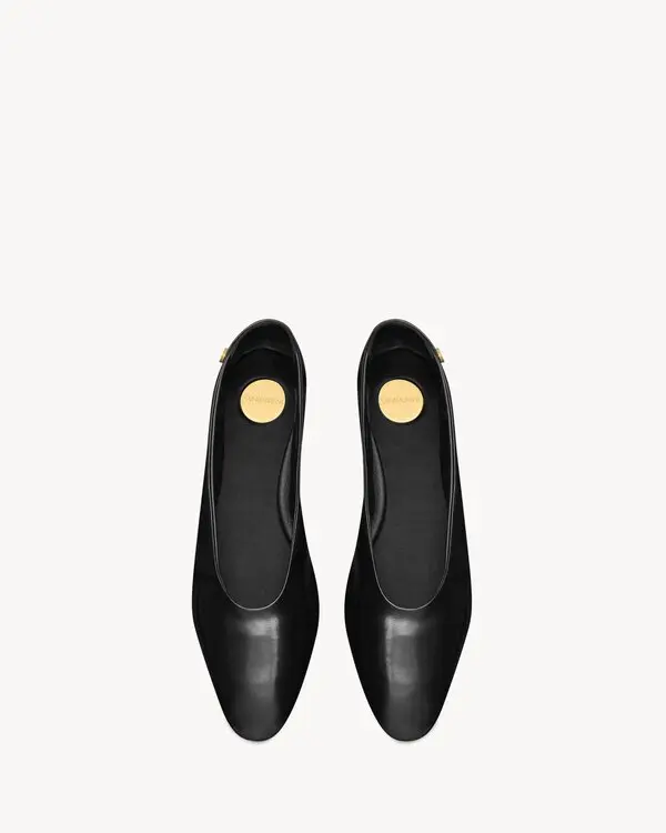 Saint Laurent Smooth Leather Ballerinas