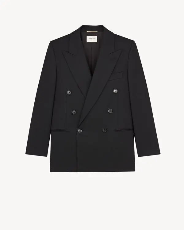 Saint Laurent Double-breasted Wool Jacket