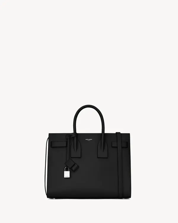 Saint Laurent Sac De Jour Grained Leather Bag - Black