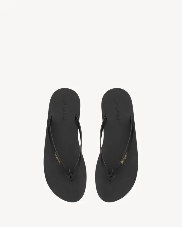 Saint Laurent Leather Flip-flops