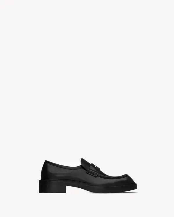 Saint Laurent Harvey Loafers In Smooth Leather