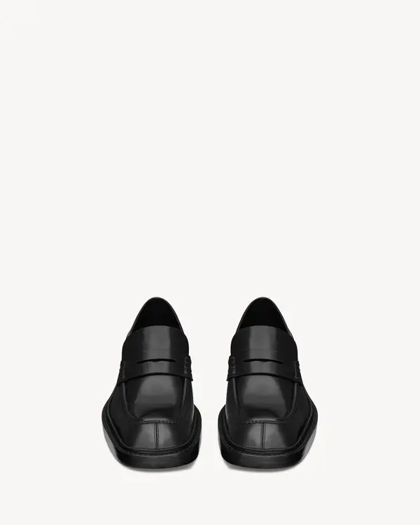 Saint Laurent Harvey Loafers In Smooth Leather