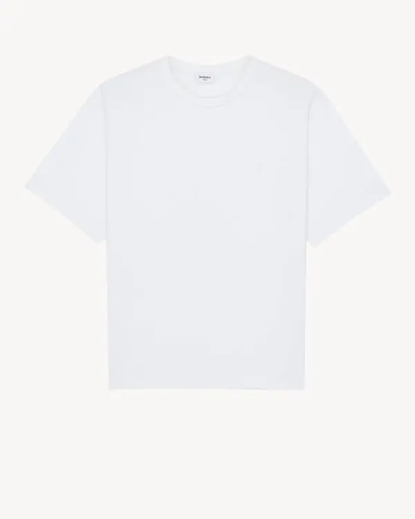 Saint Laurent Cassandre Oversized T-shirt - Biancospino