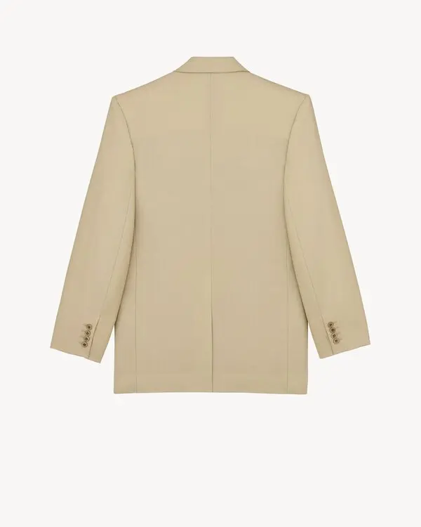 Saint Laurent Single-breasted Wool And Silk Jacket