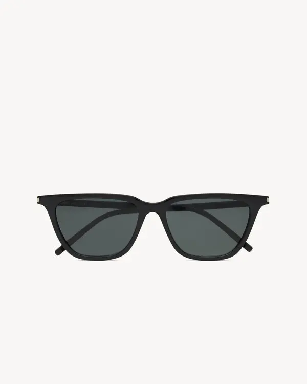 Saint Laurent Butterfly Wellington Sunglasses - Black