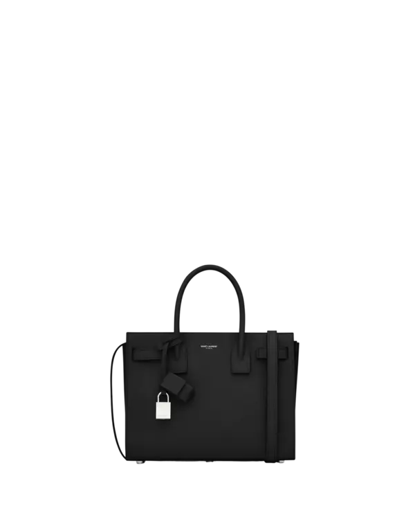 Saint Laurent Sac De Jour In Grained Leather - Black