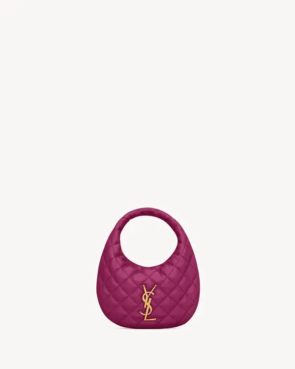 Saint Laurent Icarino Quilted Nappa Bag - Deep Fuchsia