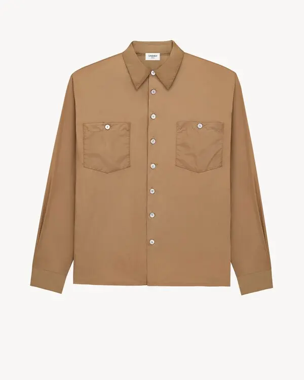 Saint Laurent Shirt In Nylon Taffeta