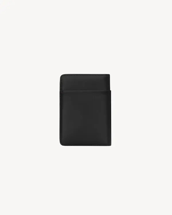 Saint Laurent Passport Case In Smooth Leather