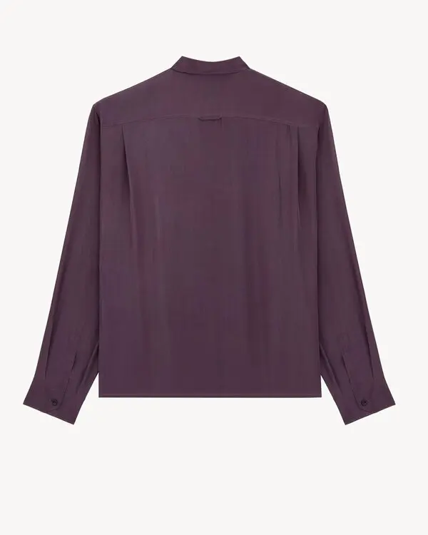 Saint Laurent Shirt In Viscose And Silk