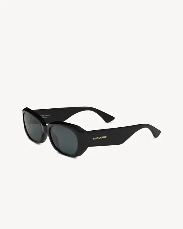 Saint Laurent Sl 868 Oval Sunglasses - Black