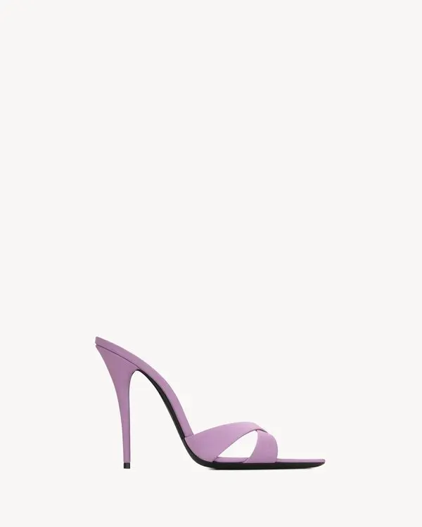 Saint Laurent Kirat Sandals In Satin Crepe