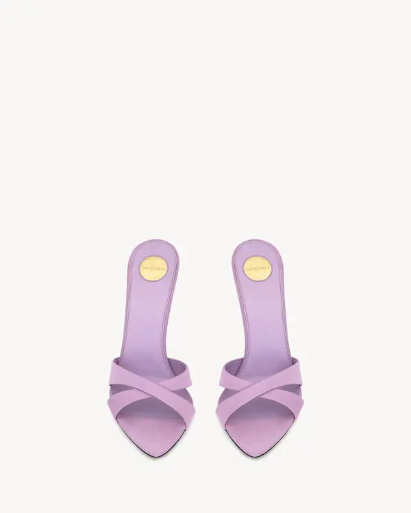 Saint Laurent Kirat Sandals In Satin Crepe