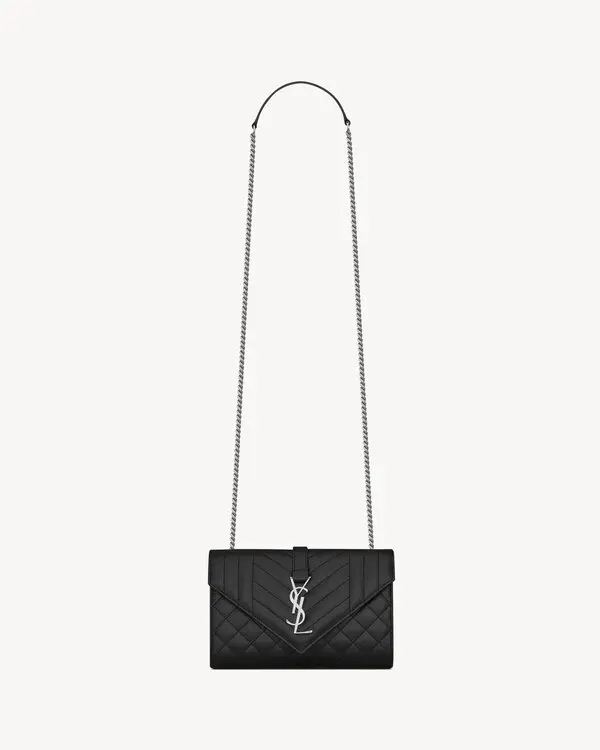 Saint Laurent Envelope Small Bag - Black