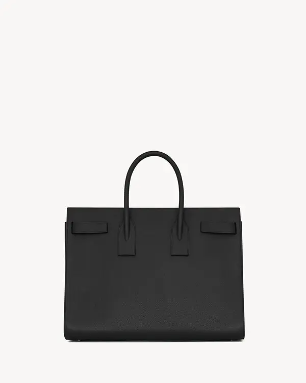 Saint Laurent Sac De Jour Large In Grained Leather - Black