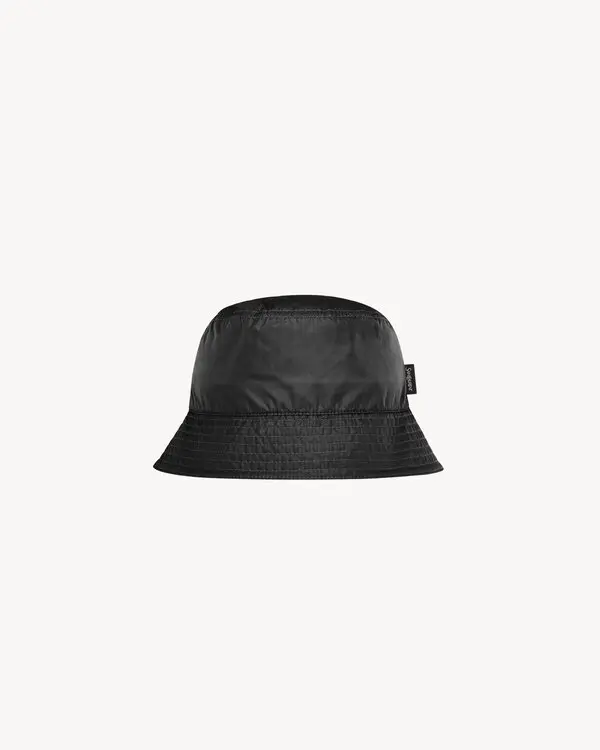 Saint Laurent Bucket Hat In Nylon - Black