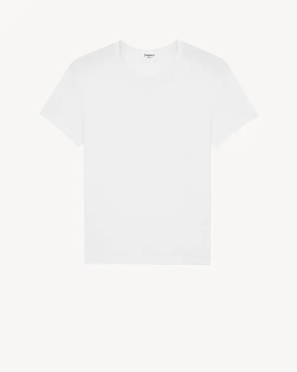 Saint Laurent Fitted Crewneck T-shirt