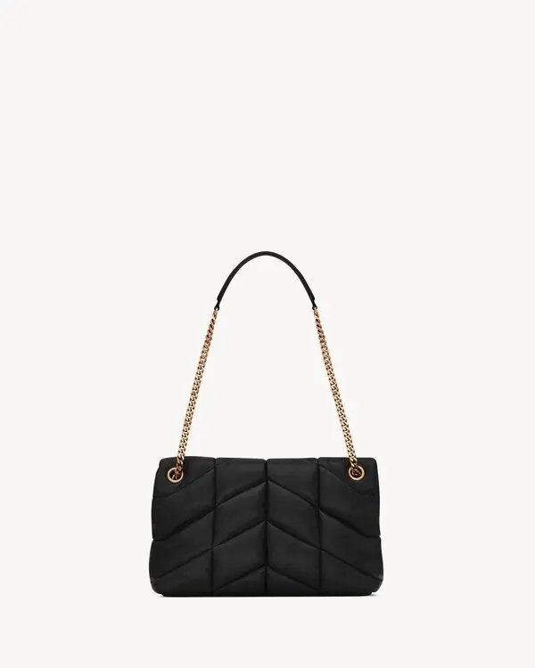 Saint Laurent Puffer Small In Lambskin - Black