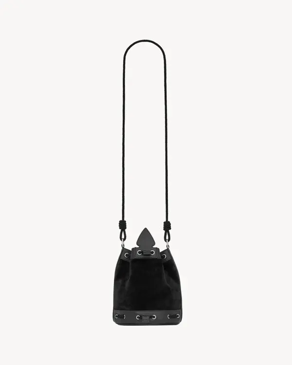 Saint Laurent Anja Suede Bucket Bag