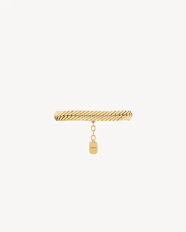 Saint Laurent Chain Bracelet In Metal - Patinated Gold