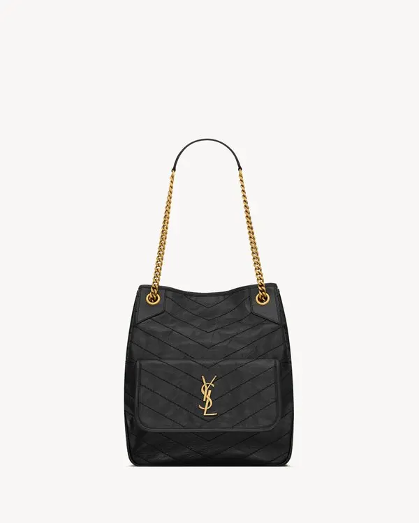 Saint Laurent Niki Multipocket Shopping Bag In Vintage Leather