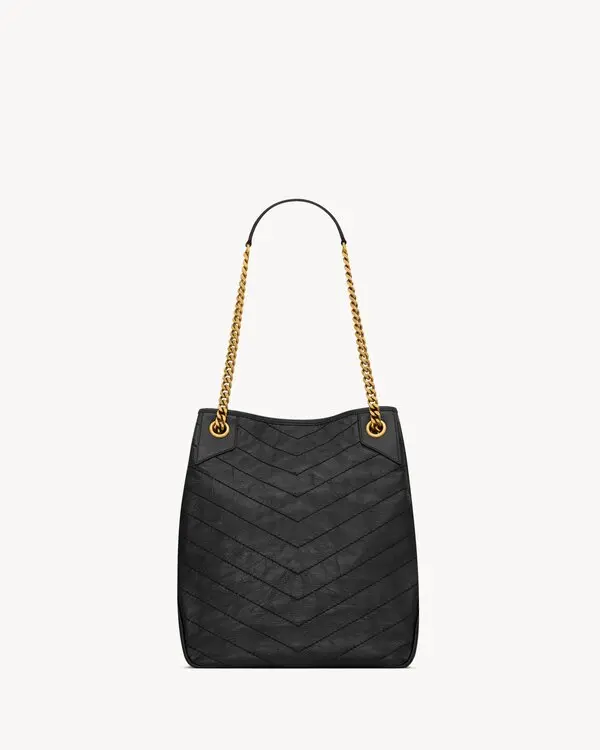 Saint Laurent Niki Multipocket Shopping Bag In Vintage Leather