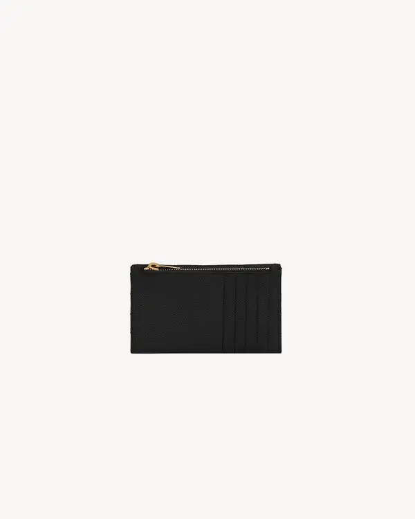 Saint Laurent Cassandre Matelassé Fragments Flap Card Case