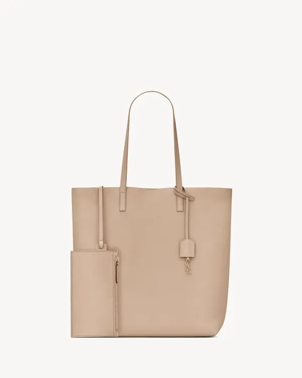 Saint Laurent East/west Tote Bag - Dark Beige