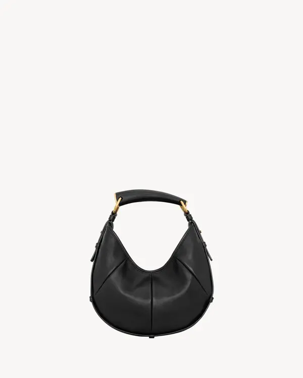 Saint Laurent Mombasa Small Hobo Bag - Black