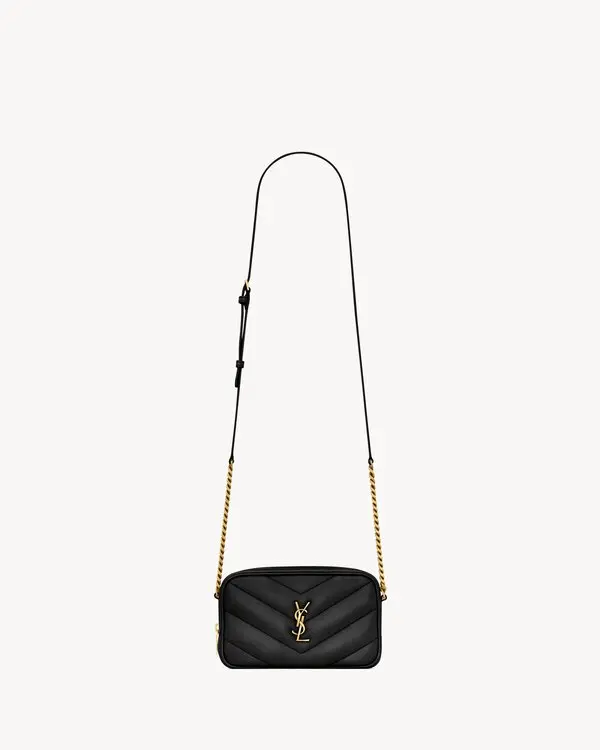 Saint Laurent Loulou Mini Camera Bag In Lambskin