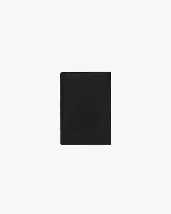 Saint Laurent Tiny Cassandre Passport Holder In Matte Leather