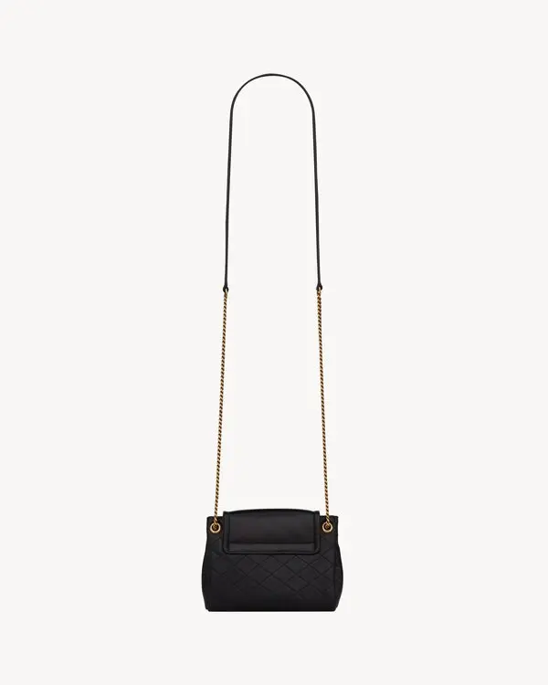 Saint Laurent Mini Nolita Bag In Lambskin - Black
