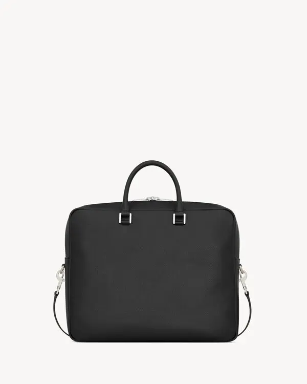 Saint Laurent Sac De Jour Large Briefcase In Grained Leather