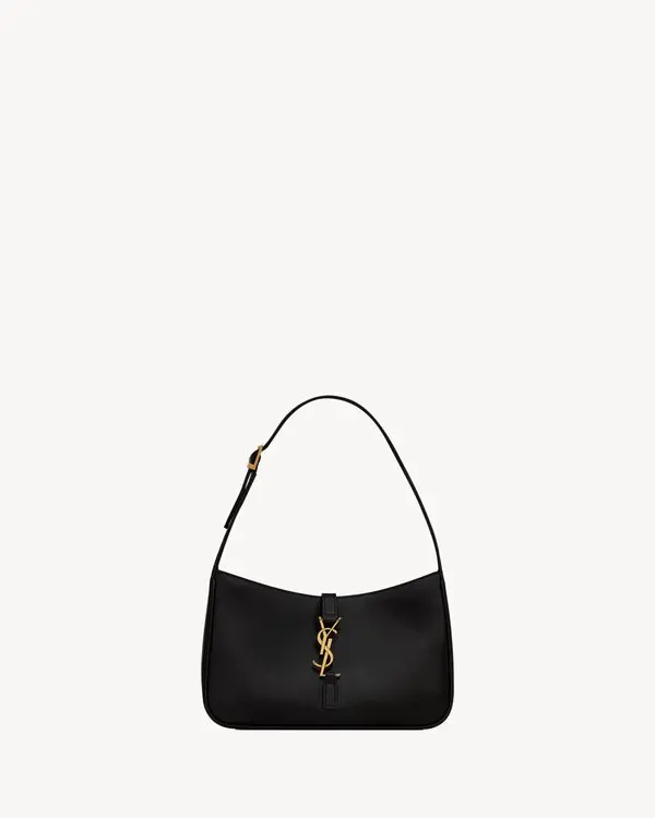 Saint Laurent Le 5 À 7 Hobo Bag In Smooth Leather - Black