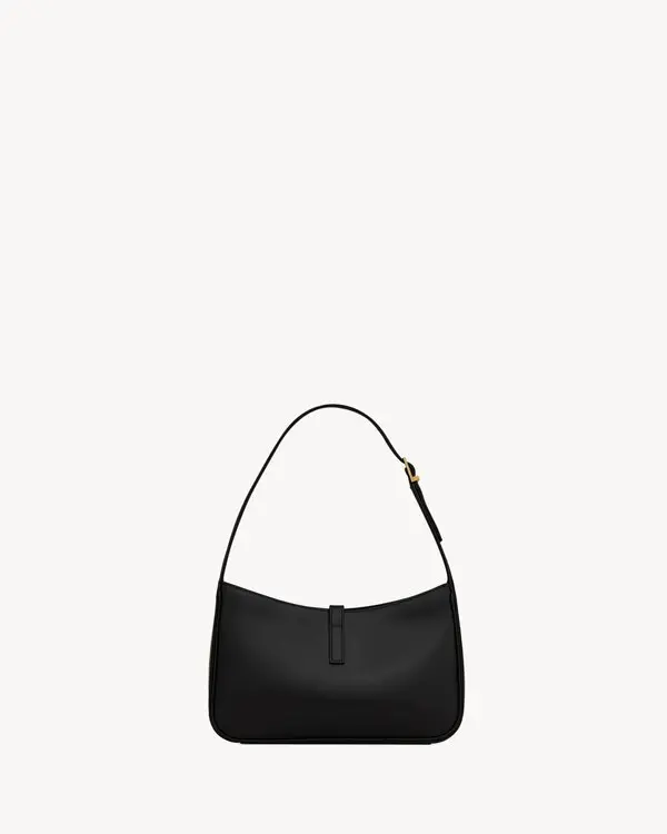Saint Laurent Le 5 À 7 Hobo Bag In Smooth Leather - Black